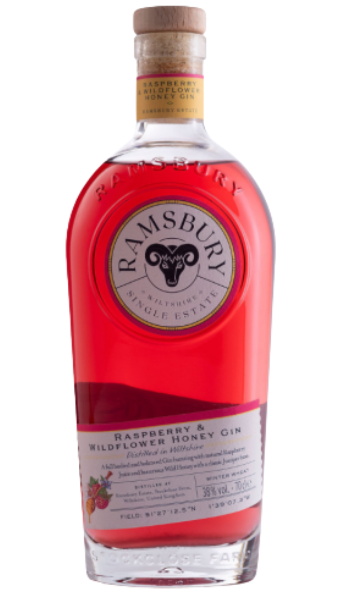 Ramsbury Raspberry & Wildflower Honey Gin from United Kingdom - Winner ...