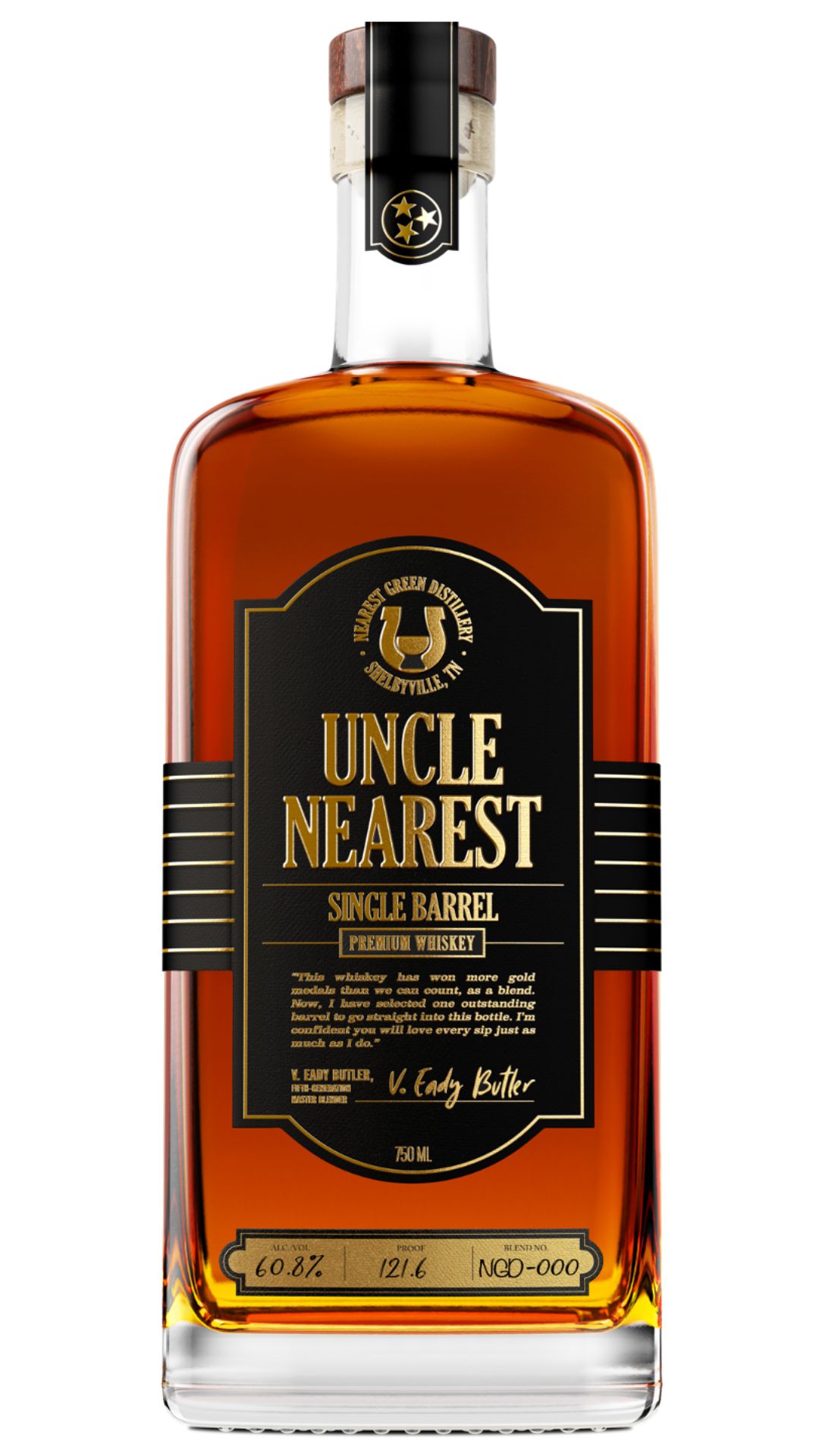 Uncle Nearest Single Barrel Black Label - Batch 101 from United States ...
