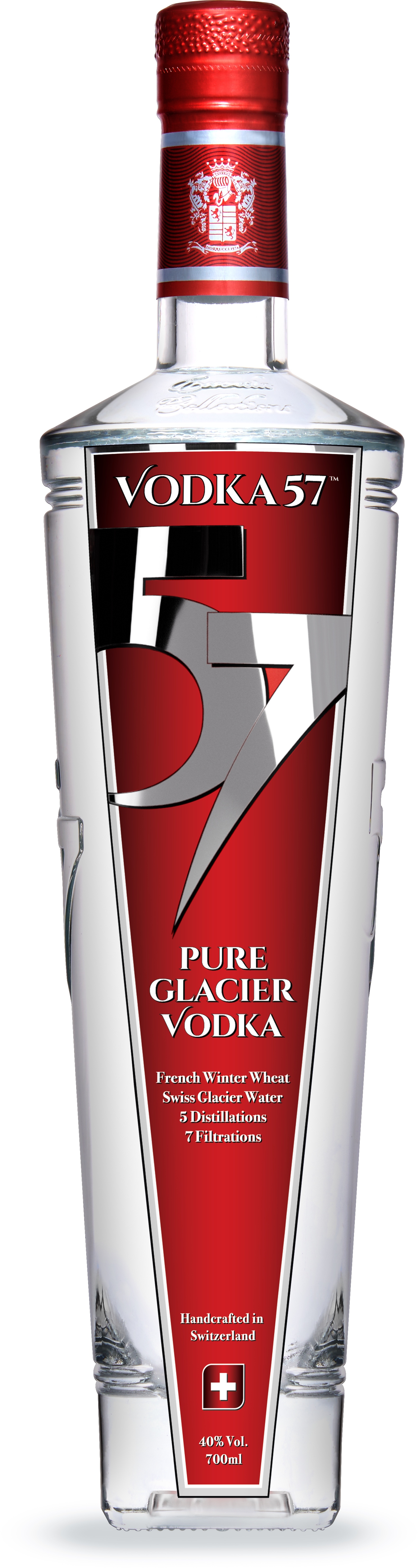 Vodka 57 Pure Glacier Vodka from Switzerland - Winner of Silver medal ...