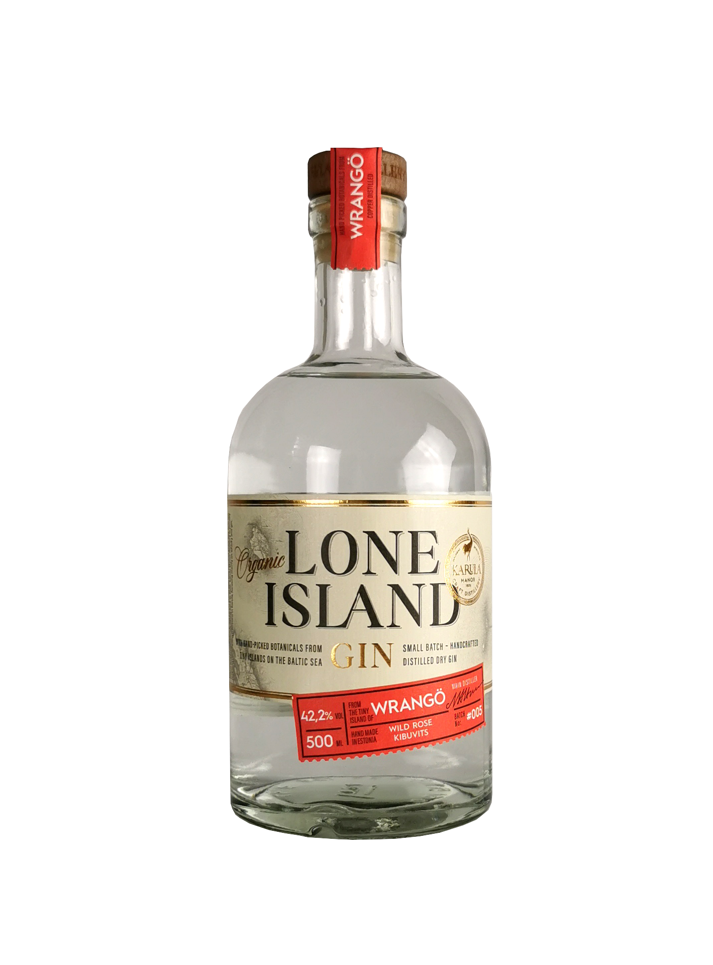 Lone Island Organic Gin Wrangö from Estonia - Winner of Bronze medal at ...