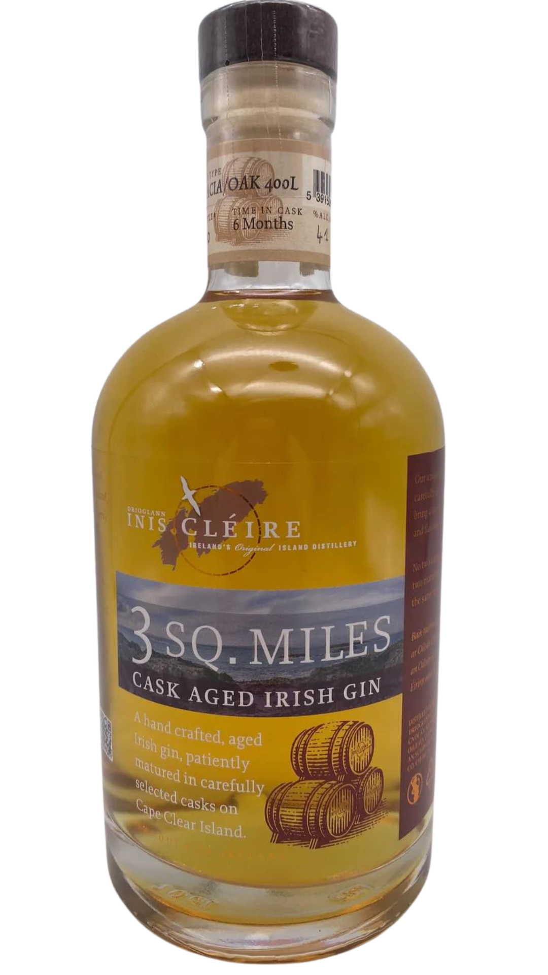 3 Sq. Miles Cask Aged Irish Gin from Ireland - Winner of Bronze medal ...